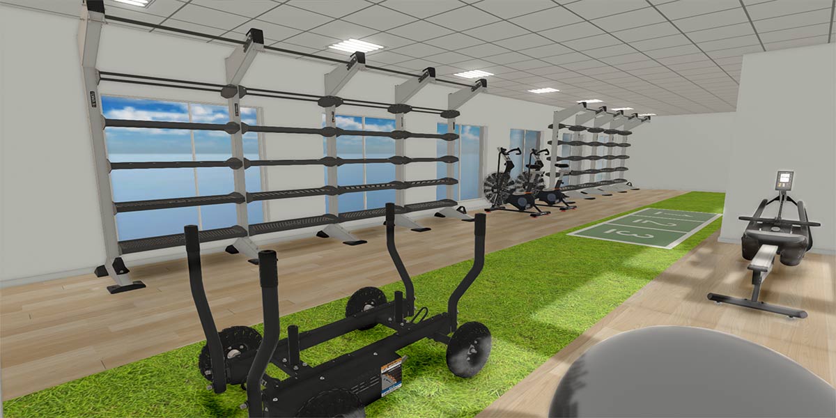 X-CREATE 4-MODULE STORAGE AND TANK ZONE – Torque Fitness - Commercial