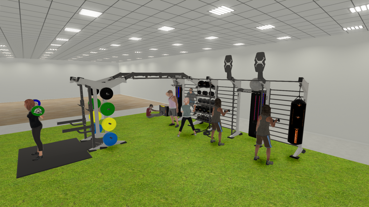 Multi Station X-Create Functional Turf Space – Torque Fitness - Commercial