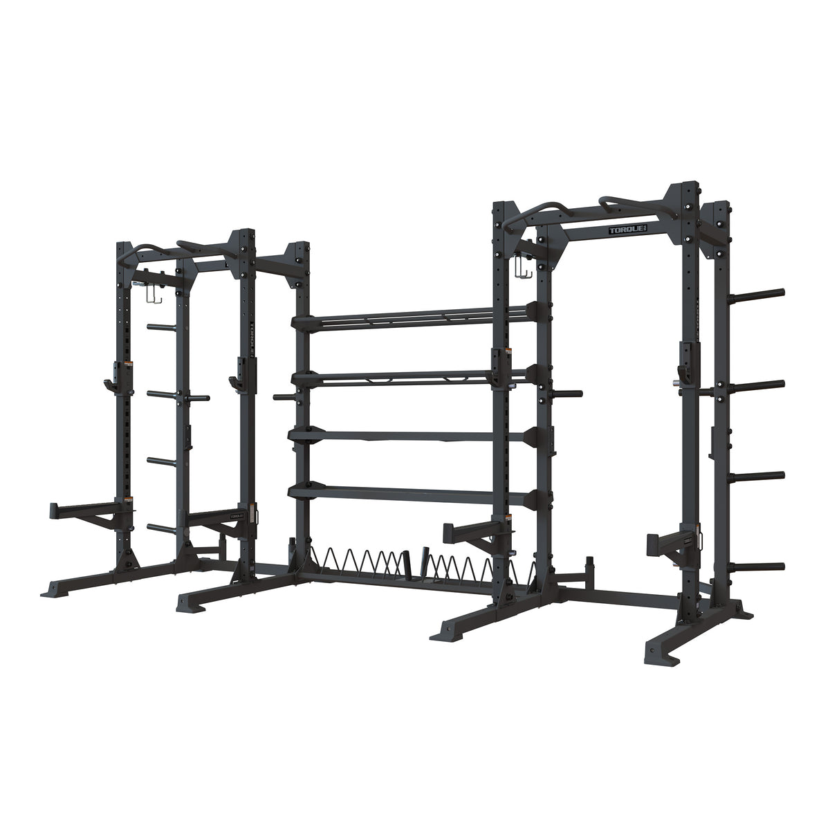 TR2 Double Half Rack With Storage – Torque Fitness - Commercial